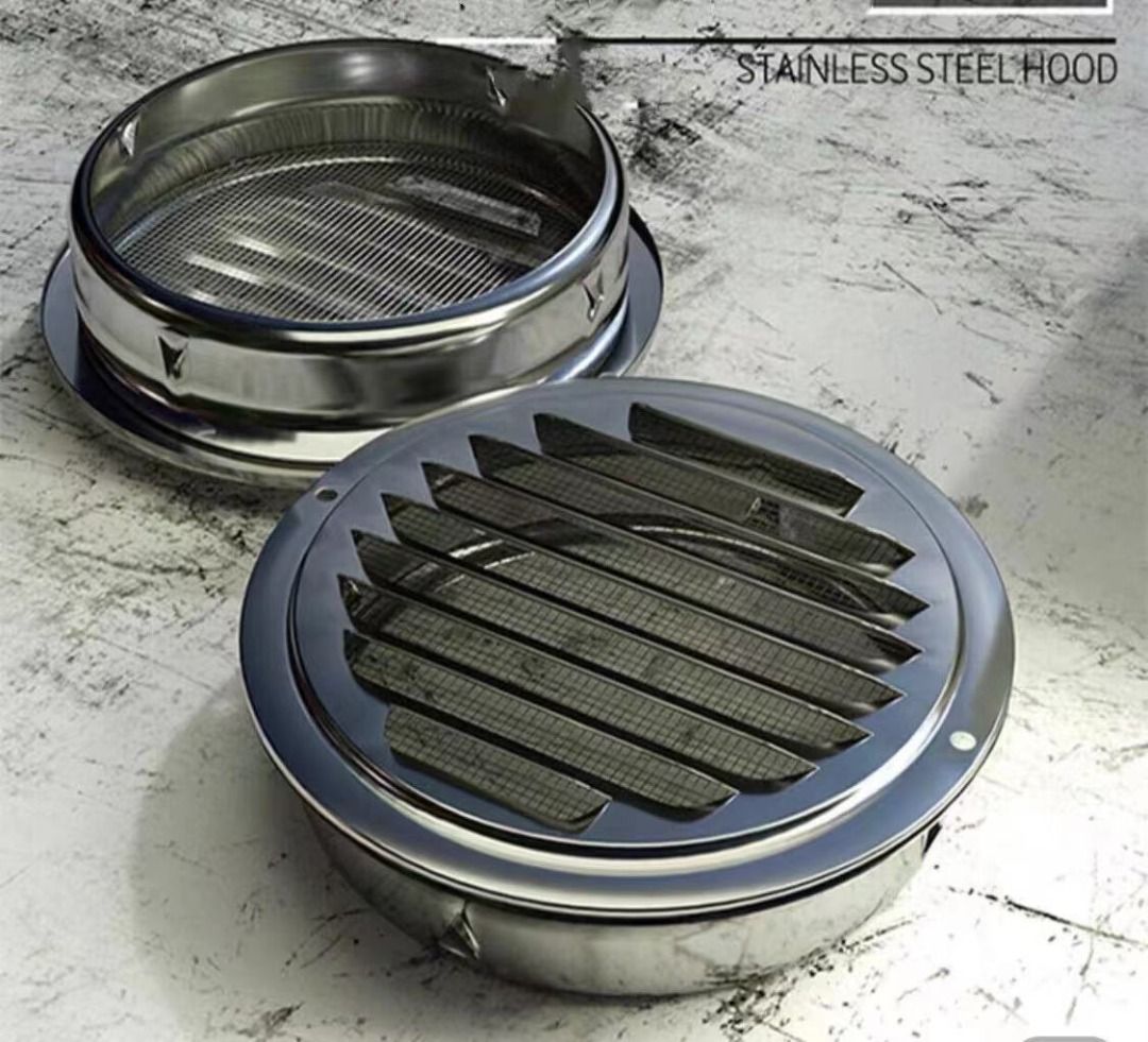 304 Stainless wind cap exterior wall windshield range hood louver ...