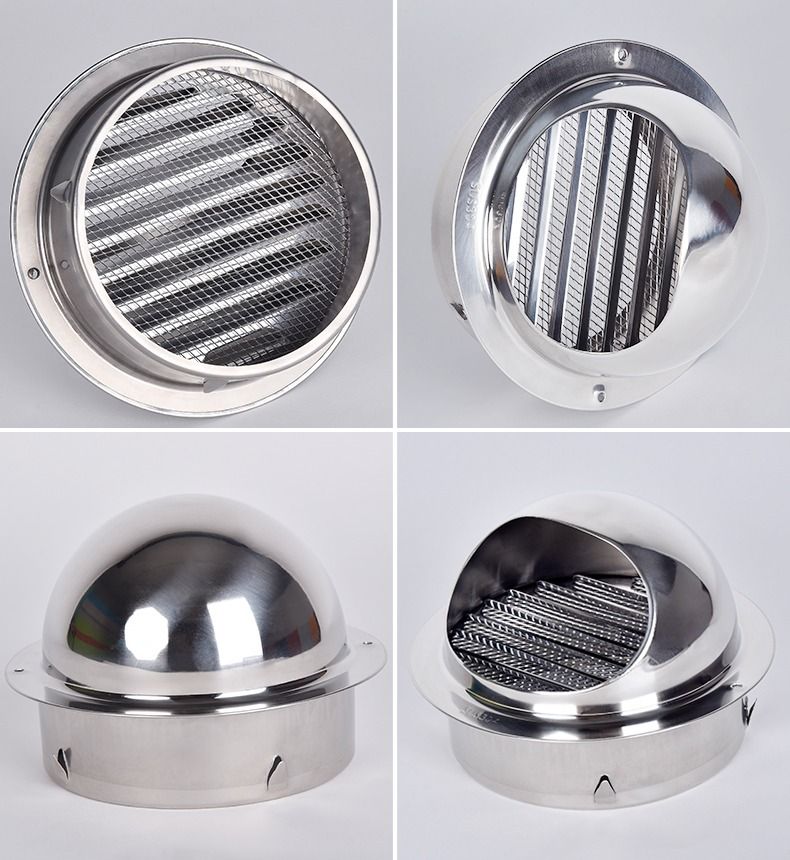 304 Stainless wind cap exterior wall windshield range hood louver ...