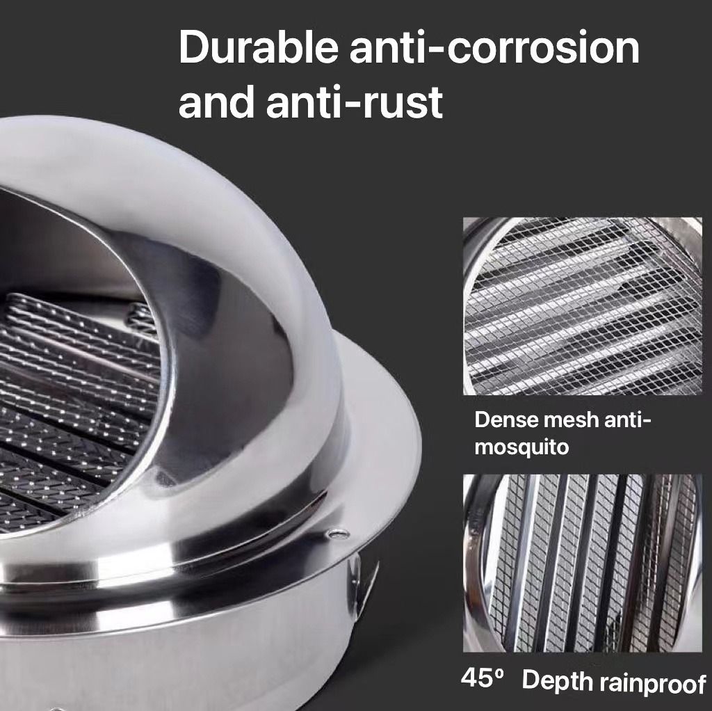 304 Stainless wind cap exterior wall windshield range hood louver ...