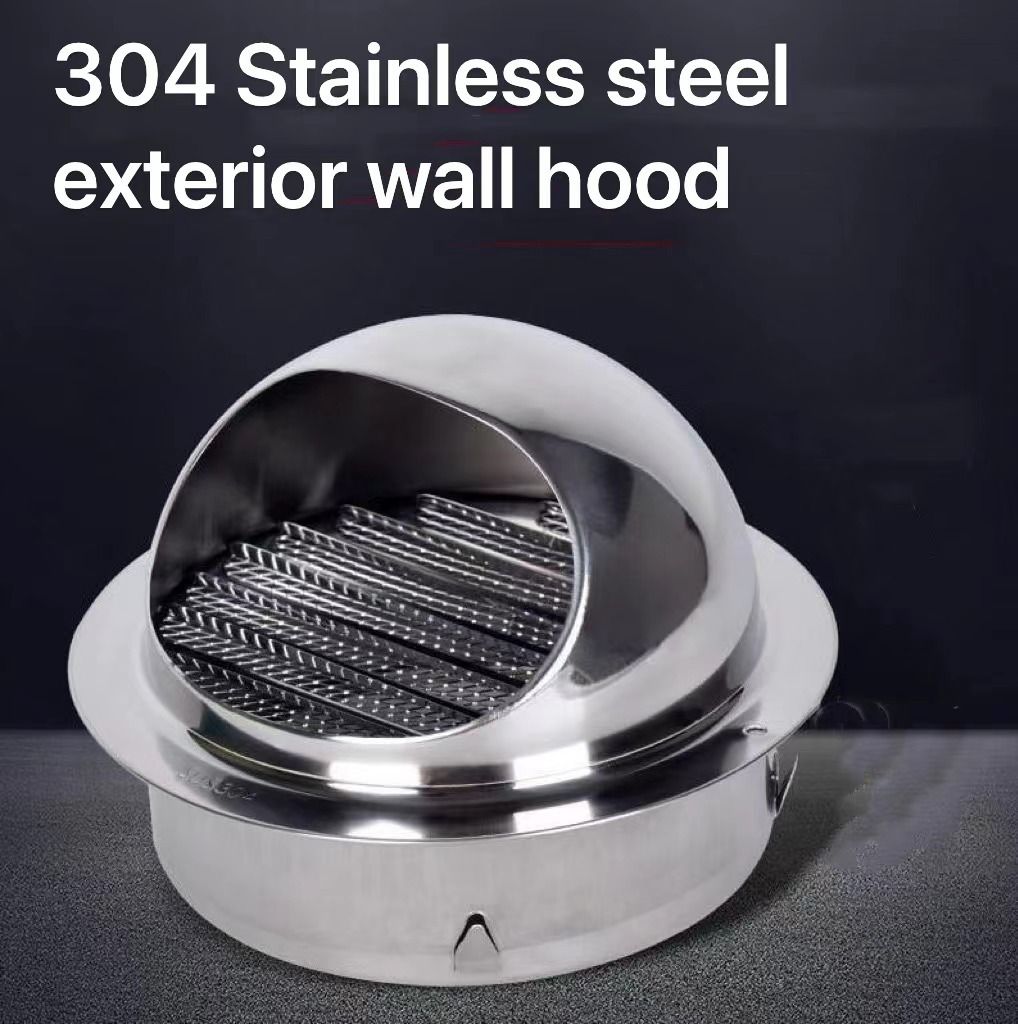 304 Stainless wind cap exterior wall windshield range hood louver ...