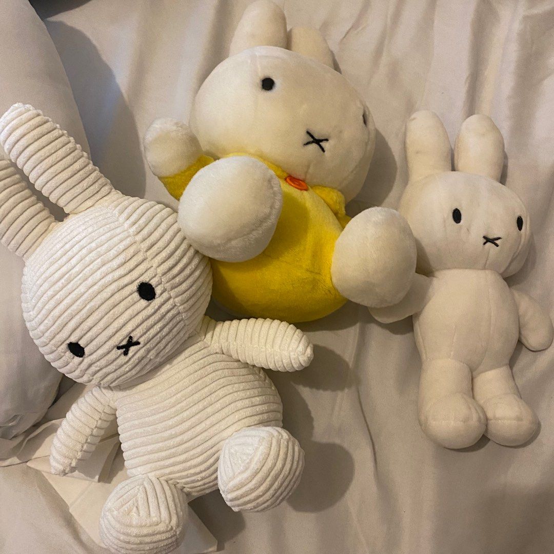 3 miffy plush, Hobbies & Toys, Toys & Games on Carousell