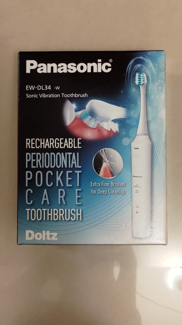 [全新] Panasonic國際牌，音波電動牙刷EW-DL34，日本製造，附保固1年, 香水、美妝、保養, 唇部彩妝、保養在旋轉拍賣