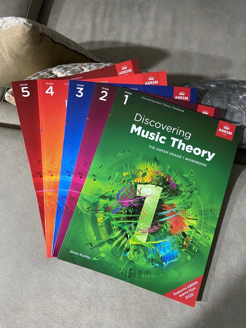 ABRSM MUSIC THEORY BOOKS grade one to grade 5, Women's Fashion, Jewelry ...
