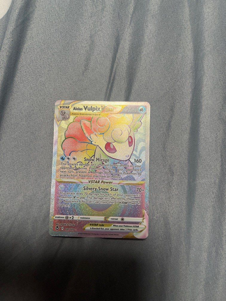 alolan vulpix rainbow rare, Hobbies & Toys, Toys & Games on Carousell