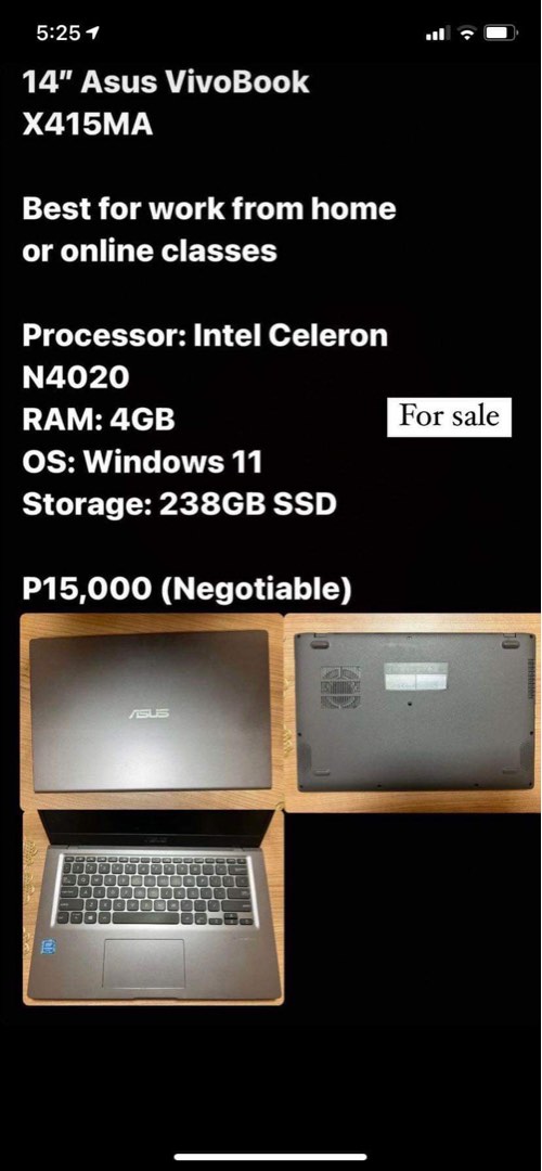 Asus Vivo Book, Computers & Tech, Laptops & Notebooks on Carousell