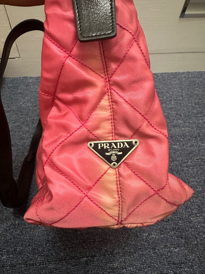 Authentic prada nylon with lock on Carousell