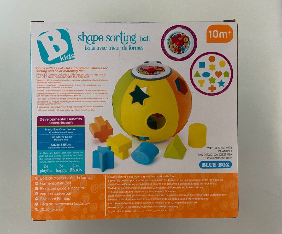 B Kids Shape Sorting Ball Toy, Babies & Kids, Infant Playtime on Carousell