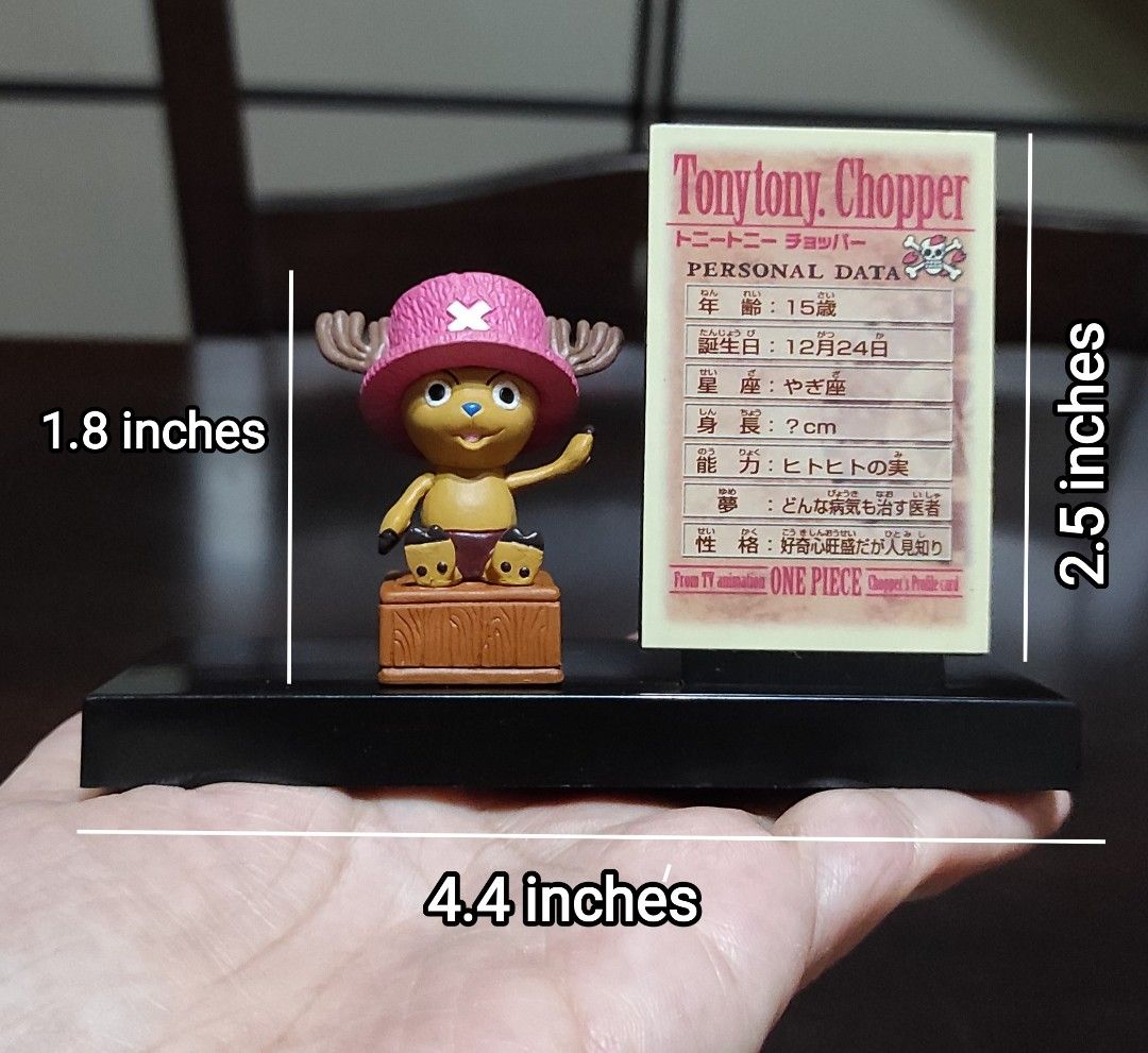 Banpresto One Piece Chopper Mini Figure With Profile Cards on Carousell