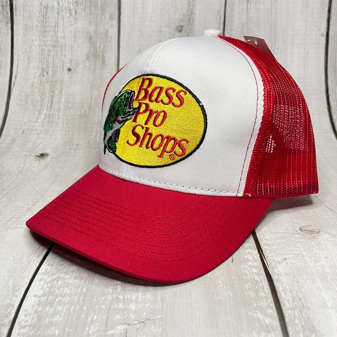 Bass Pro Off- Center Logo Mesh Cap, Men's Fashion, Watches ...