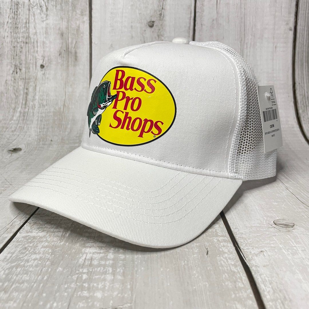 Bass Pro Off- Center Logo Mesh Cap, Men's Fashion, Watches ...