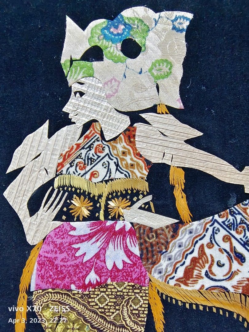 Batik Art Painting on Cotton, Fabric - Wayang Kulit, Hobbies & Toys ...