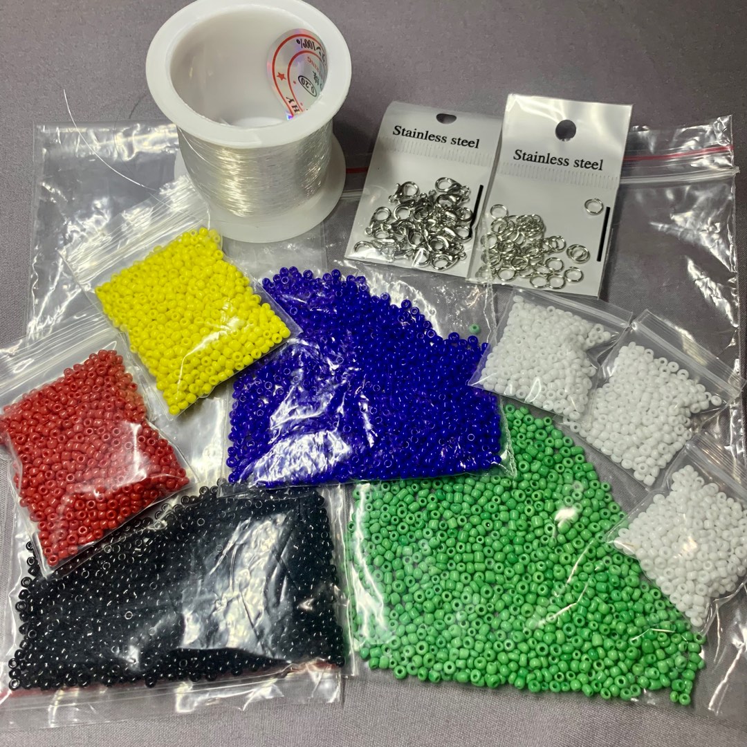 Beads Set with Nylon String and Lobster Clasp on Carousell