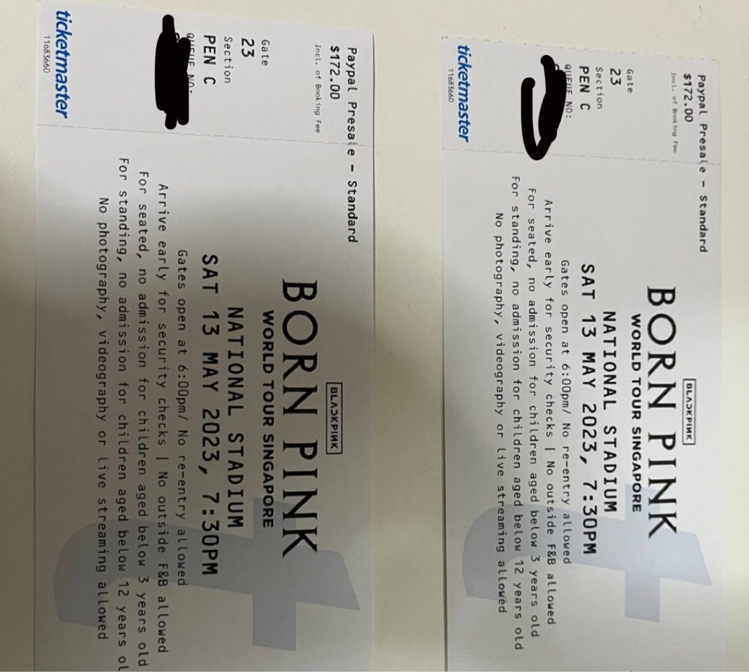 Black Pink Concert tickets, Tickets & Vouchers, Event Tickets on Carousell