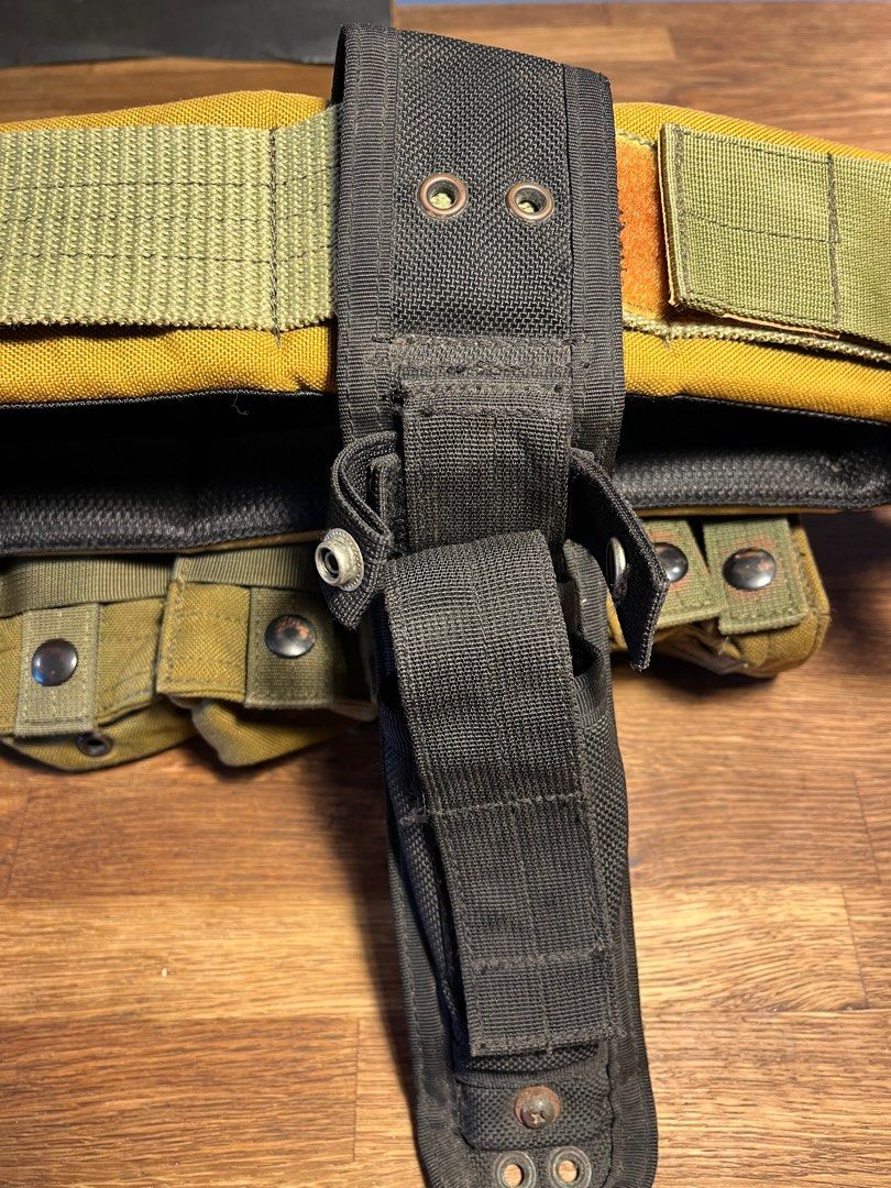 Blackhawk Battle Belt with Pouches and Sheath., Men's Fashion, Bags ...