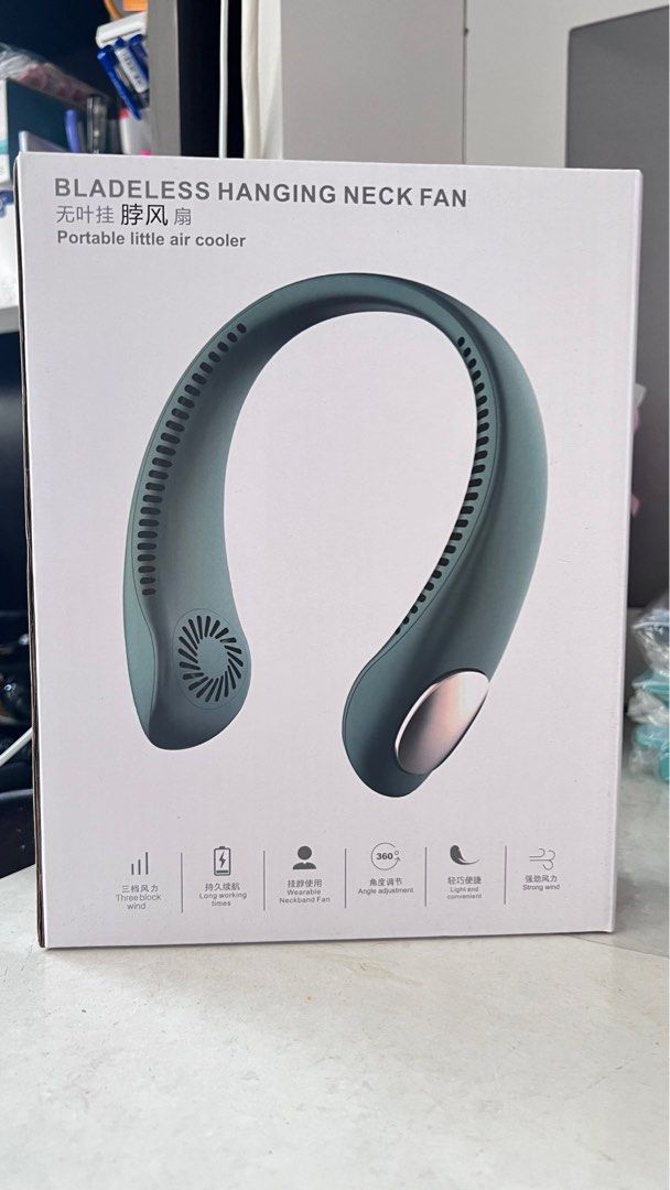 Blade-less Hanging Neck Fan, Furniture & Home Living, Lighting & Fans ...