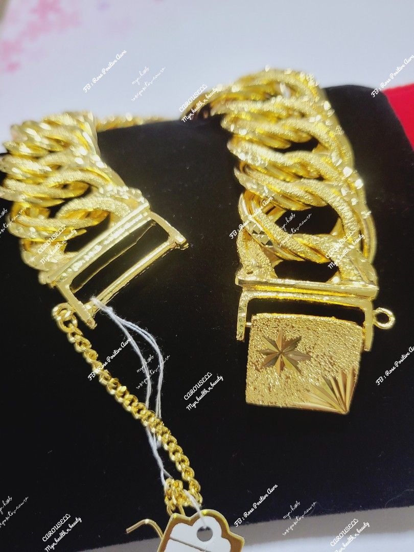 Bracelet bangkok gold lipan kait 2.4, Women's Fashion, Jewelry ...