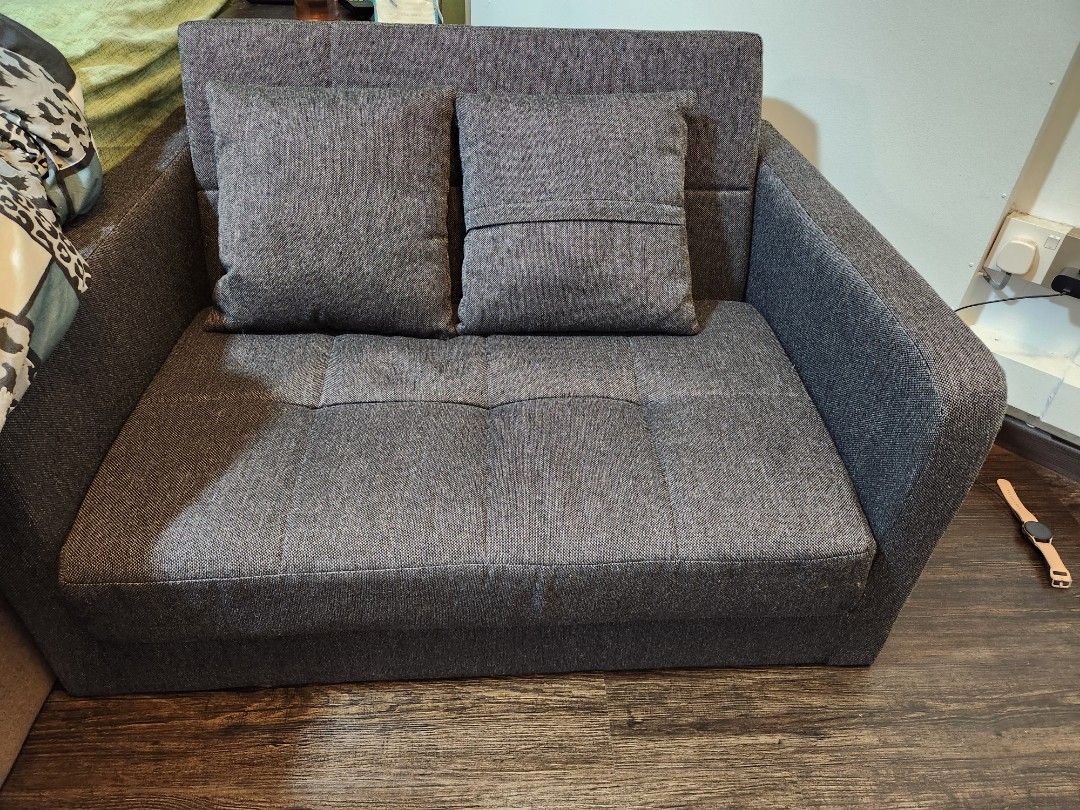 New compact Hisaki Japanese style 2 seater sofa bed., Furniture & Home ...