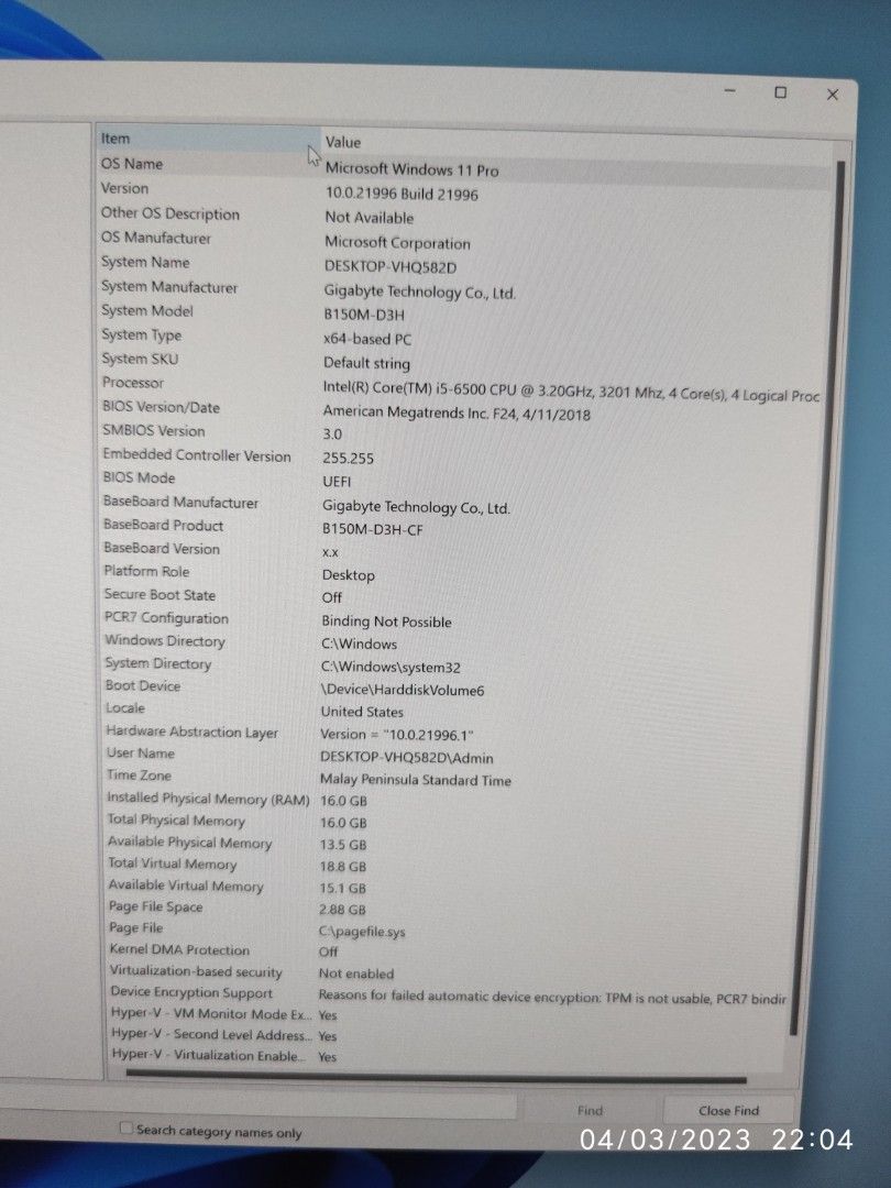 Budget Gaming CPU i5-6500/16G/GTX 970 4G/256G SSD +1T HDD/win 11 pro ...