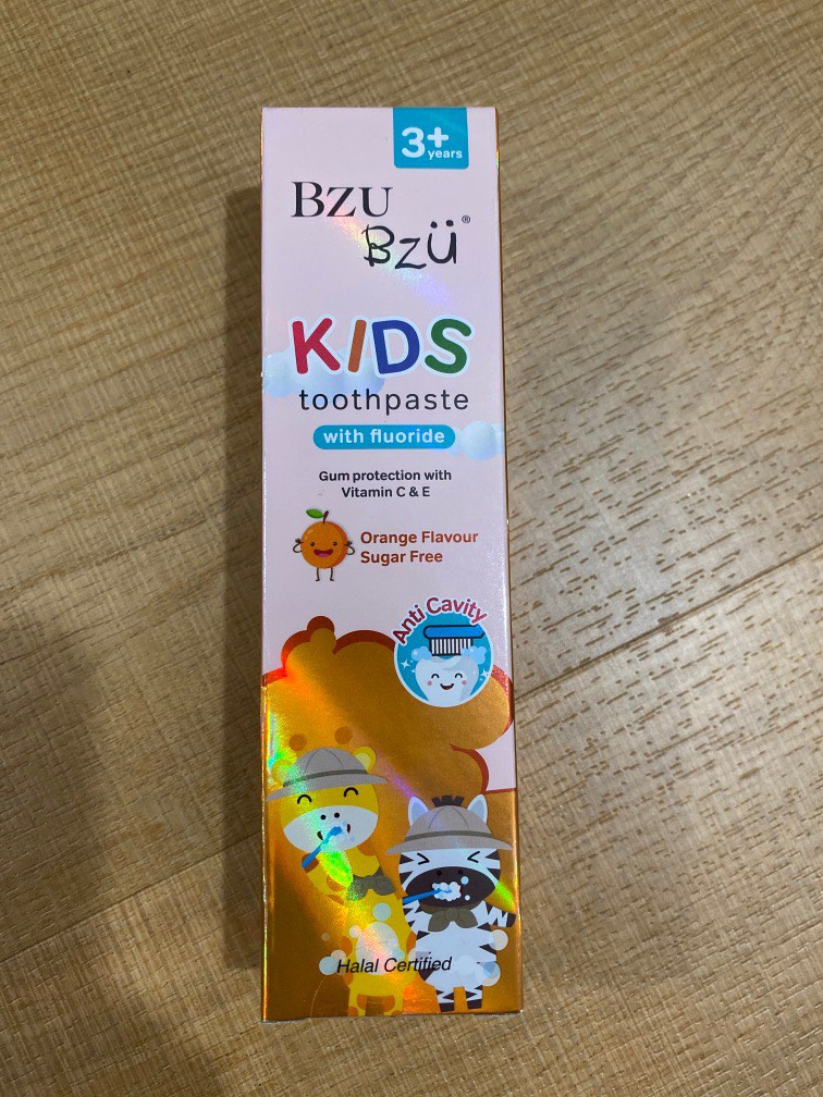Bzu Bzu toothpaste 50g, Babies & Kids, Bathing & Changing, Baby ...