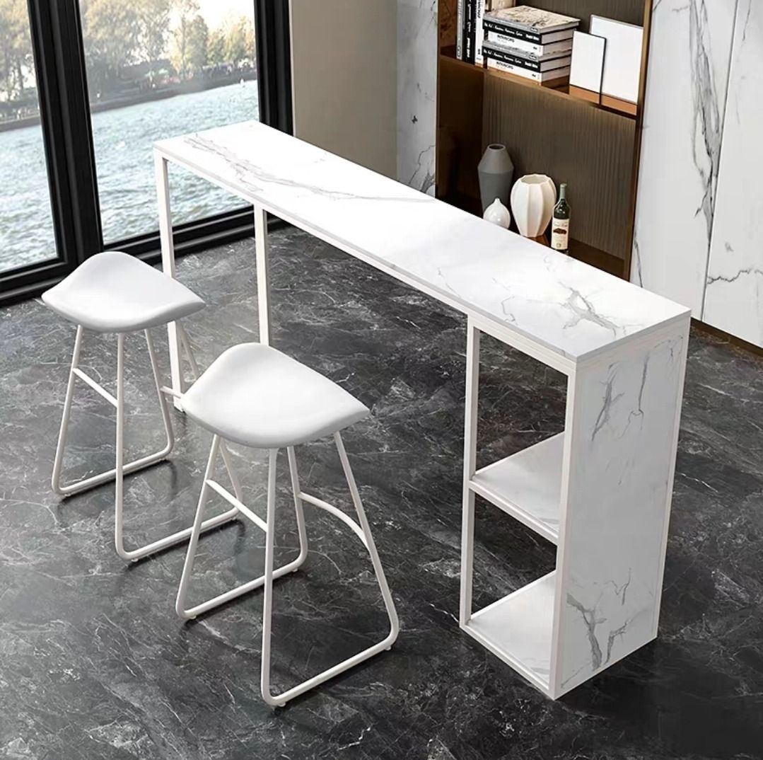 CALAIS Modern Marble Bar Table, Furniture & Home Living, Furniture ...