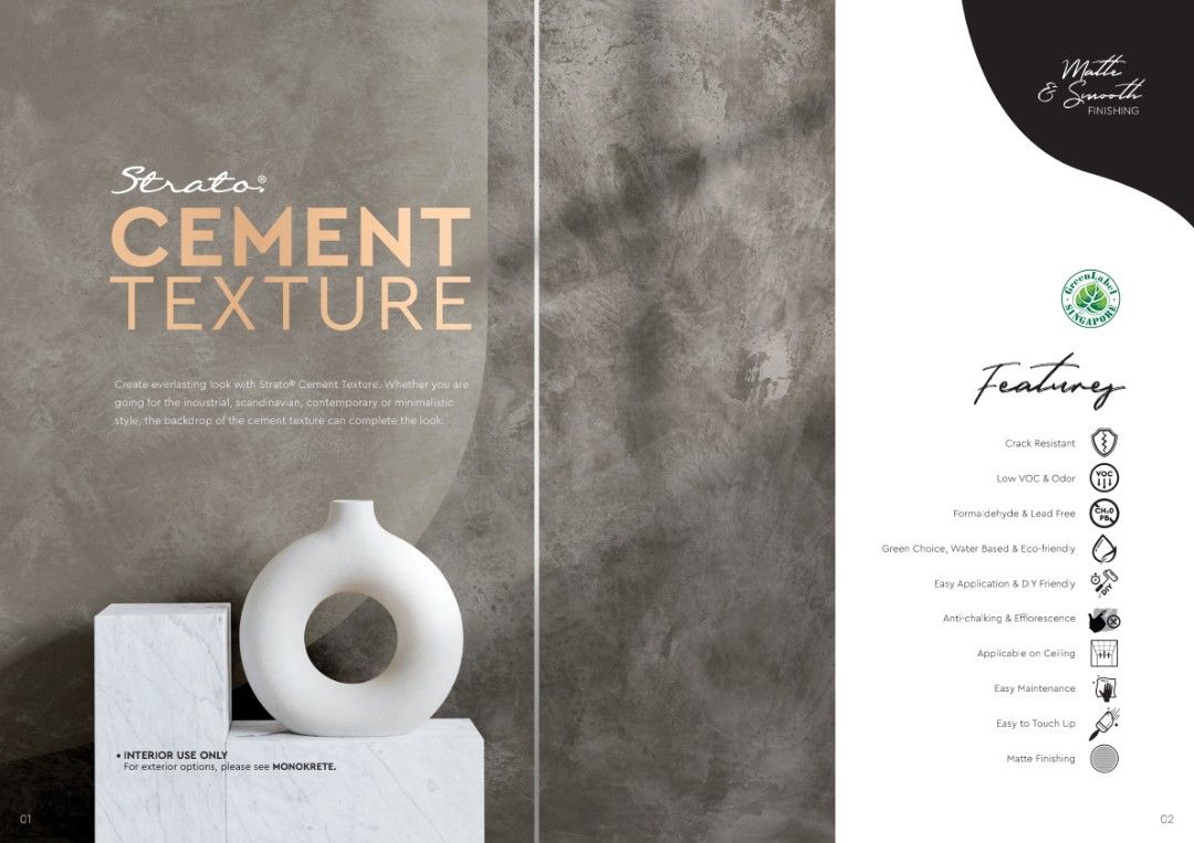 CAT DINDING CEMENT EFFECT WALL CEMENT TEXTURE HOT‼️ RUMAH PEJABAT KEDAI ...