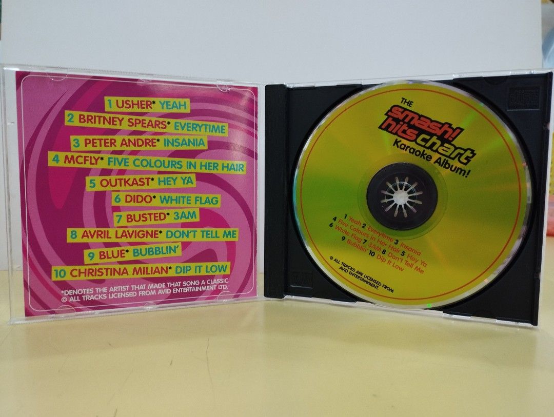 (CD) The Smash!Hits Chart Karaoke Album!, Hobbies & Toys, Music & Media ...