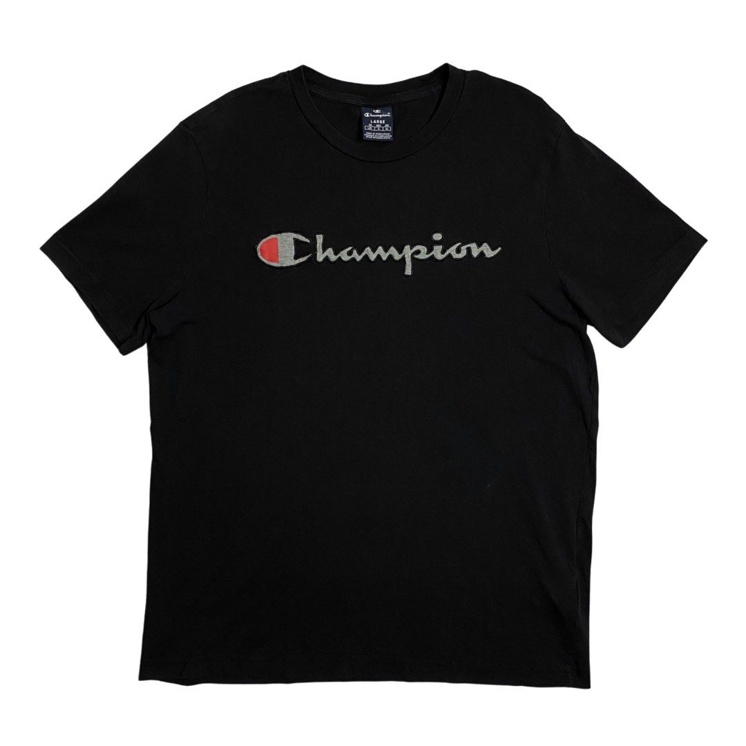 CHAMPION SCRIPT, Men's Fashion, Tops & Sets, Tshirts & Polo Shirts on ...