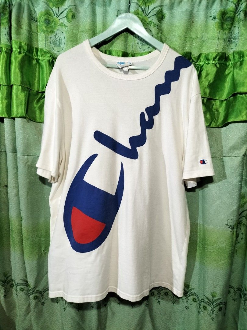 Champion wrap around big logo script, Men's Fashion, Activewear on ...