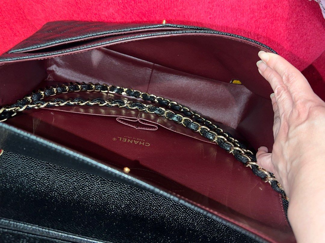 Chanel Maxi Classic Double Flap Caviar on Carousell