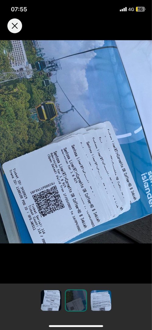 cheap sentosa cable car ticket, Tickets & Vouchers, Local Attractions ...