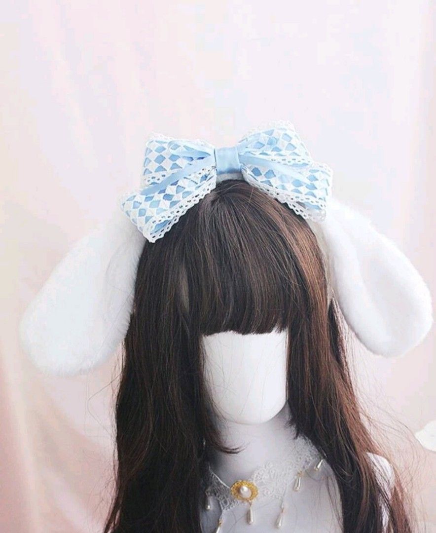 Cinnamoroll head band blue ribbon ( FREE SF) on Carousell