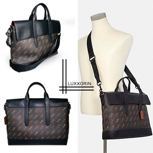 Coach Hamilton Portfolio With Horse And Carriage Dot Print (Men ...
