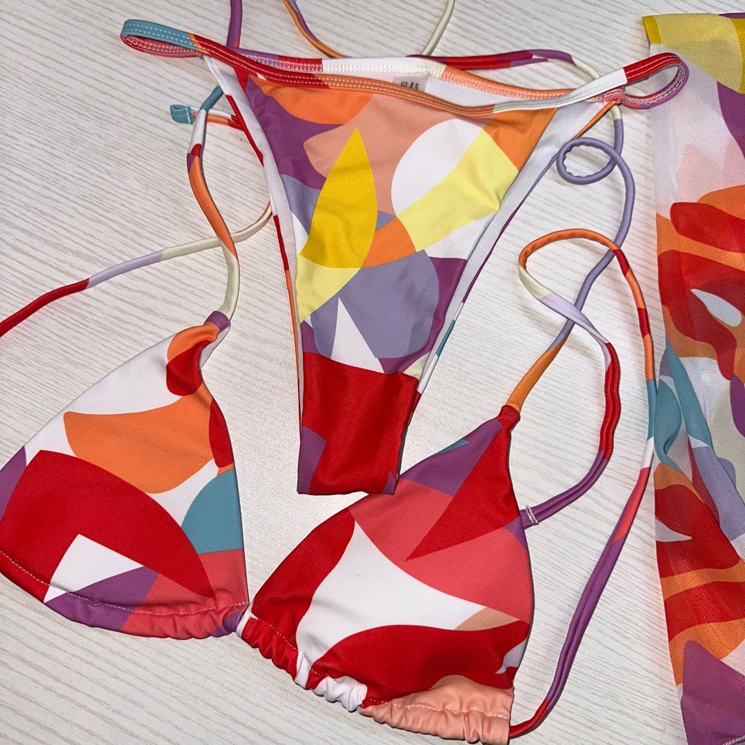 Colorful Bikini Set On Carousell