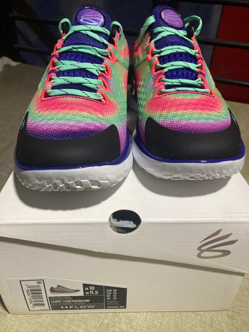 Curry 1 Low Flotro Northern Lights, Men's Fashion, Footwear, Sneakers on Carousell