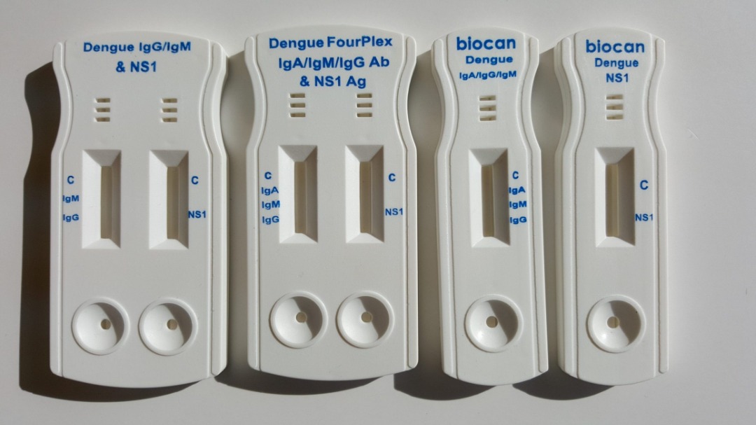 Dengue Test Kit Trio (NS1, IgG, IgM), Health & Nutrition, Medical ...
