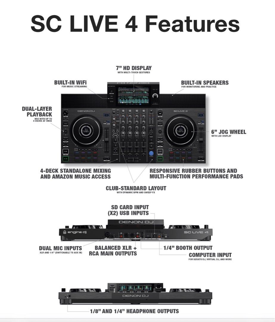 Denon sc live 4, Hobbies & Toys, Music & Media, Musical Instruments on ...