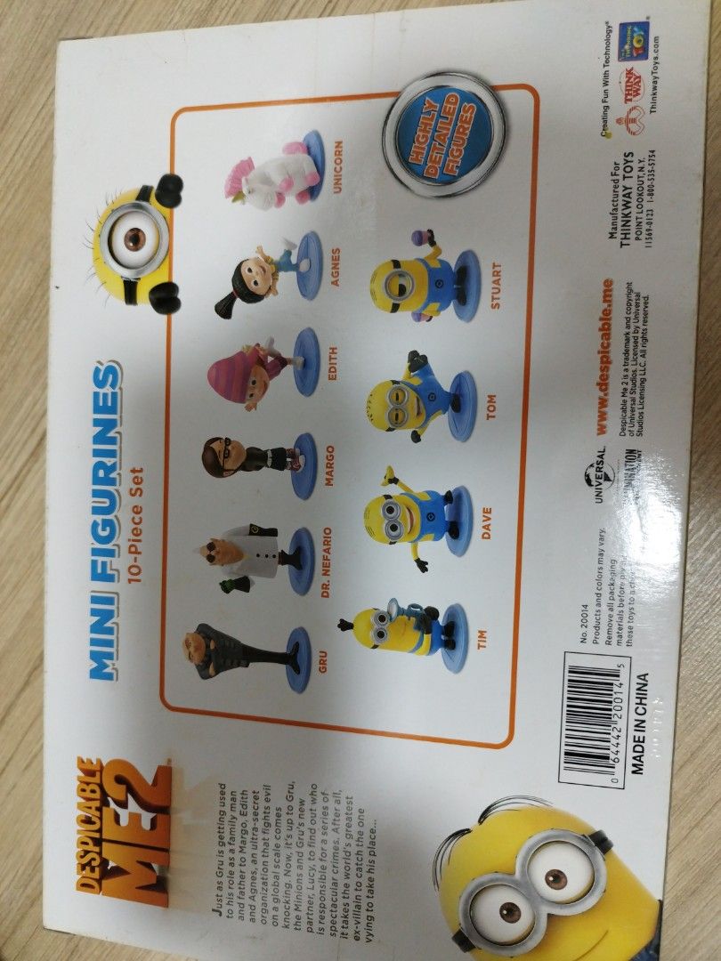 Despicable ME2 mini figurines, Hobbies & Toys, Toys & Games on Carousell