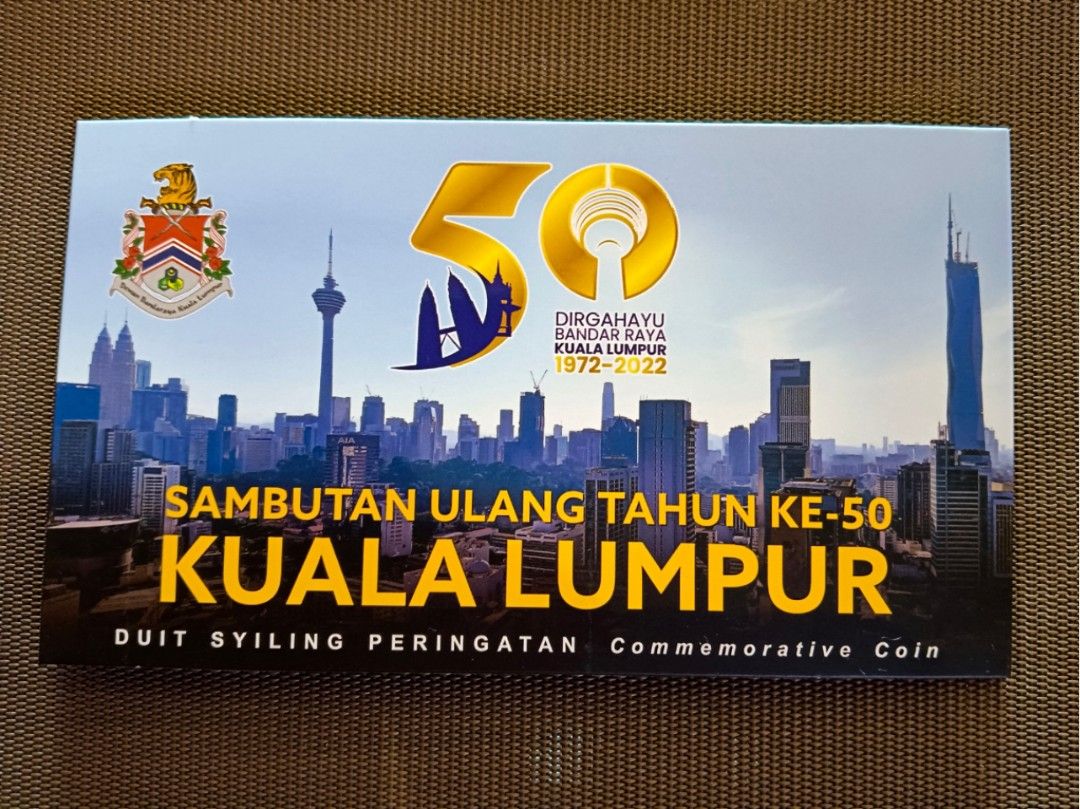 DIRGAHAYU BANDAR RAYA KL 1972-2022 ULANG TAHUN KE-50 COMMEMORATIVE COIN ...