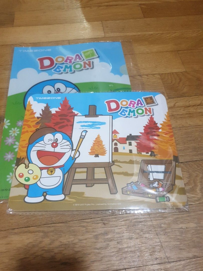Doraemon File and Mouse Pad, Hobbies & Toys, Stationery & Craft, Other ...