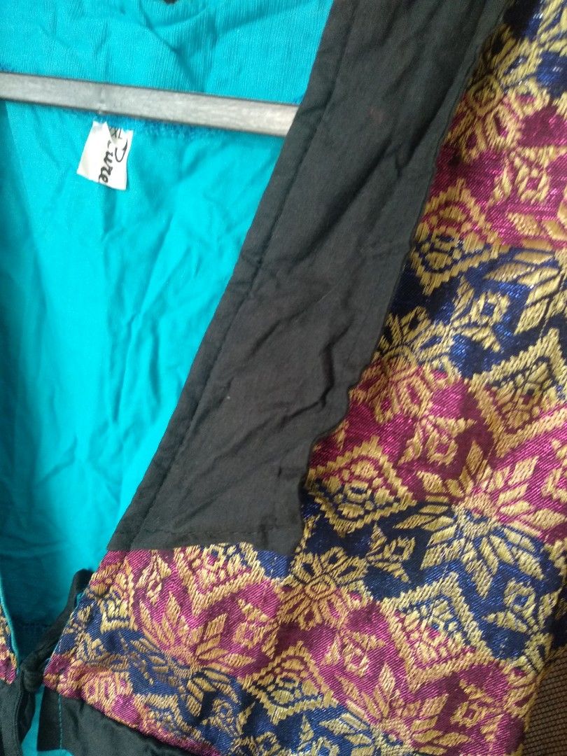 ethnic outer batik tenun, Fesyen Wanita, Pakaian Wanita, Baju Luaran di ...