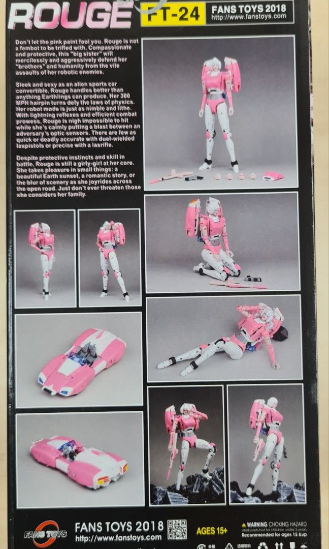 Fanstoys FT-24 Rouge with Fanstoys Universal Stand (not G1 Arcee ...