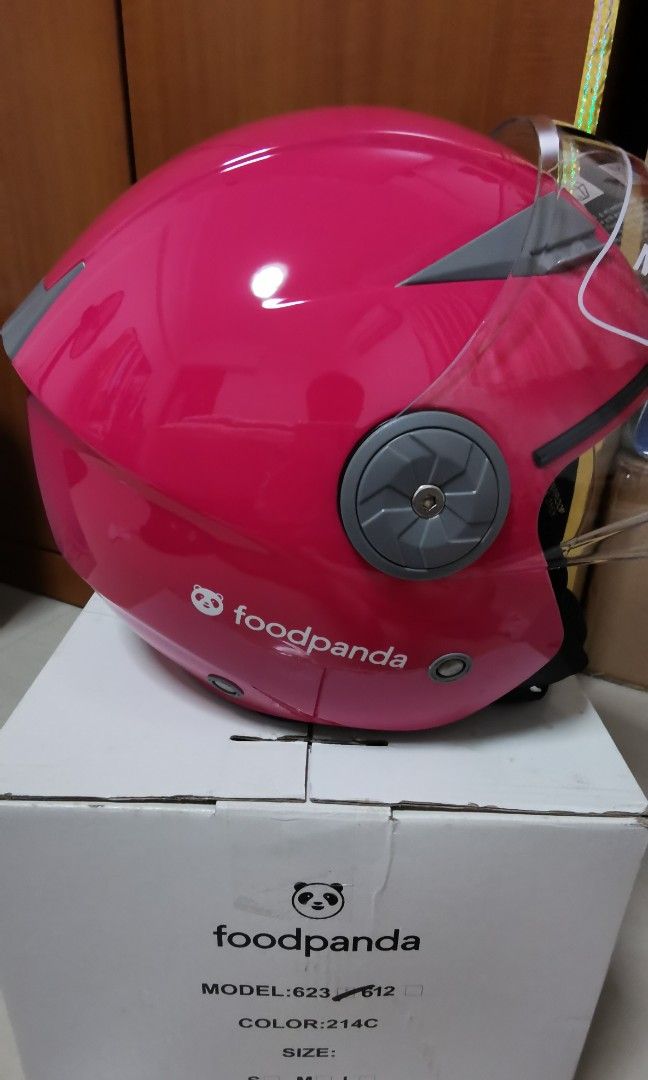 Foodpanda helmet, Motorcycles, Motorcycle Accessories on Carousell