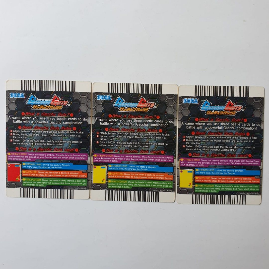 Gacchu Guts Arcade Game Cards, Hobbies & Toys, Toys & Games on Carousell