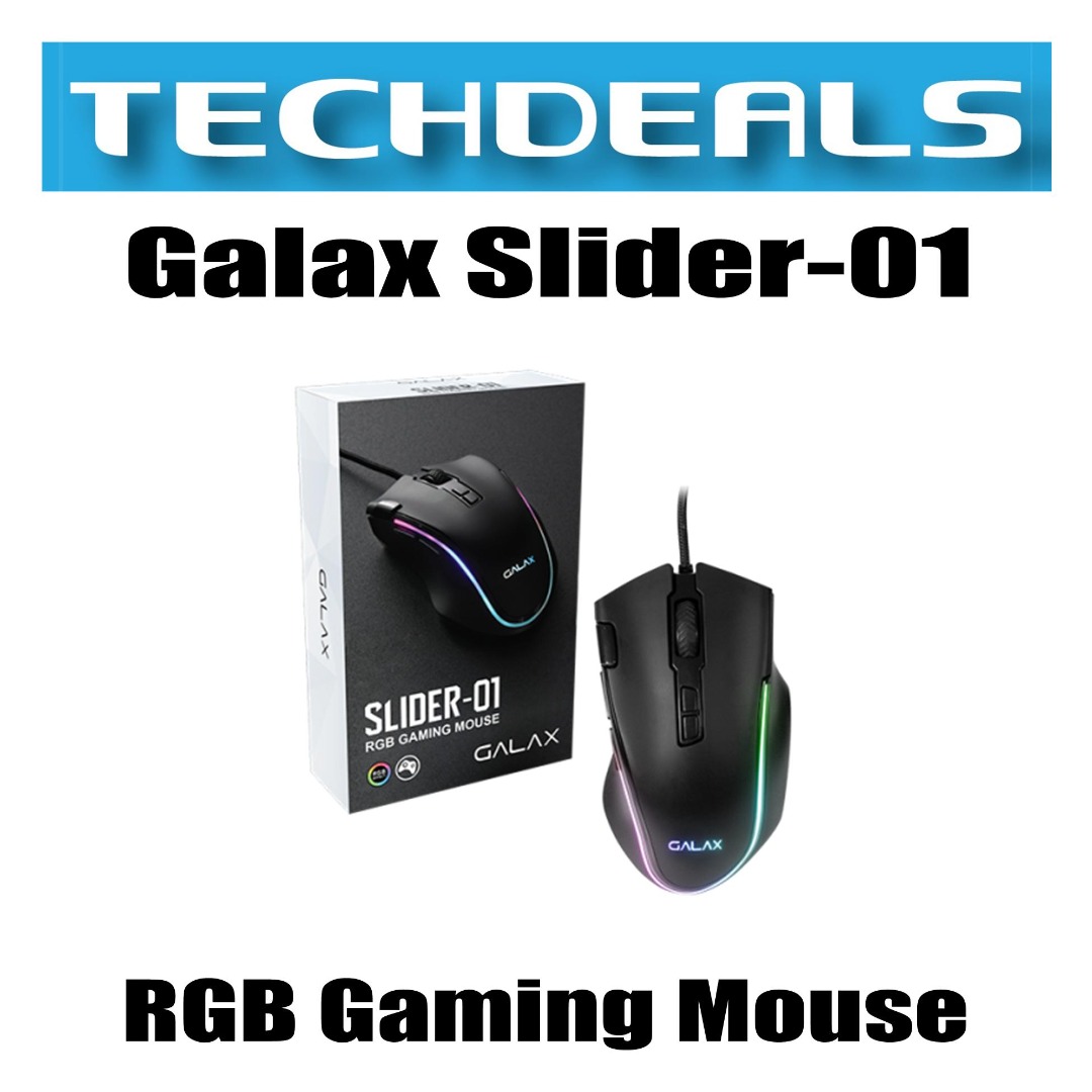 Galax Slider-01 RGB Gaming Mouse, Computers & Tech, Parts & Accessories ...