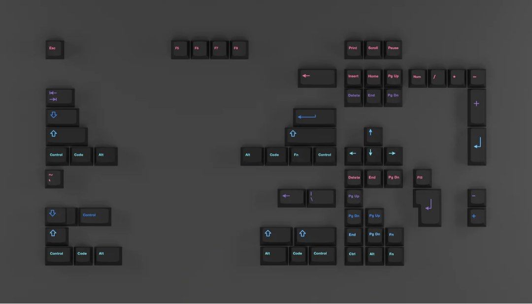 [Full Kit] GMK aurora Polaris full kit (base + alternative mod ...