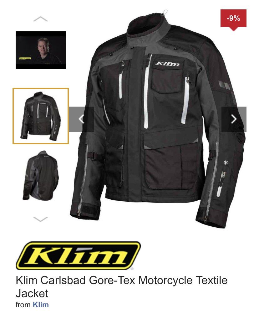 Goretex Waterproof Jacket KLIM, Motorcycles, Motorcycle Apparel on ...