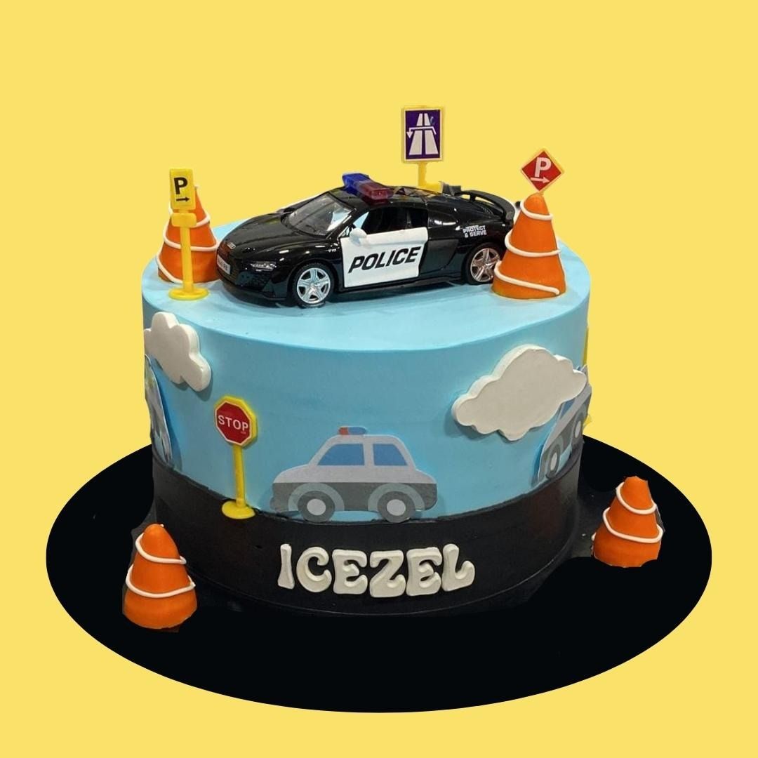 Halal-Certified Police Themed Cake (Ideal For Kids ), Food & Drinks ...