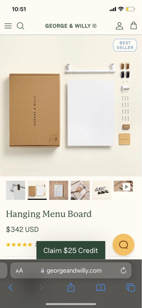 Hanging Menu Board Magnetic Letters Interchangeable, Furniture & Home ...