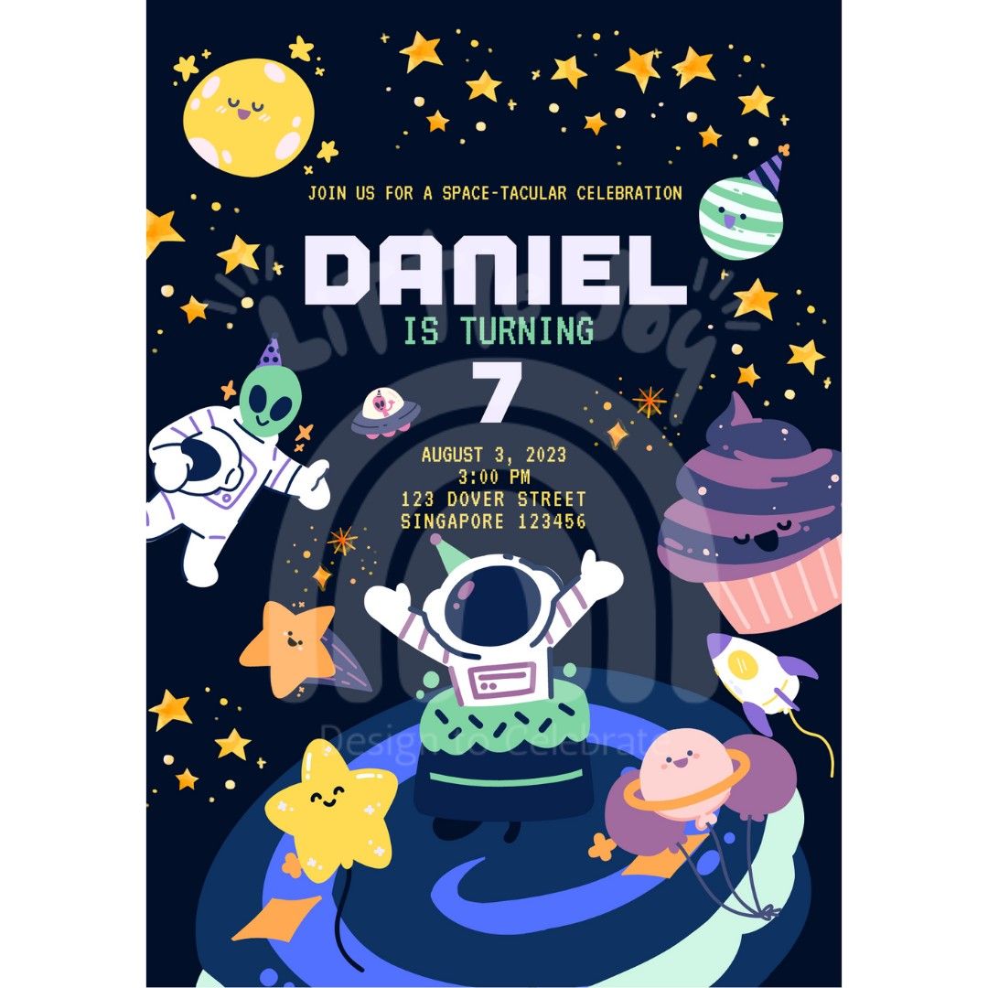 Hardcopy Birthday Invitation on Carousell