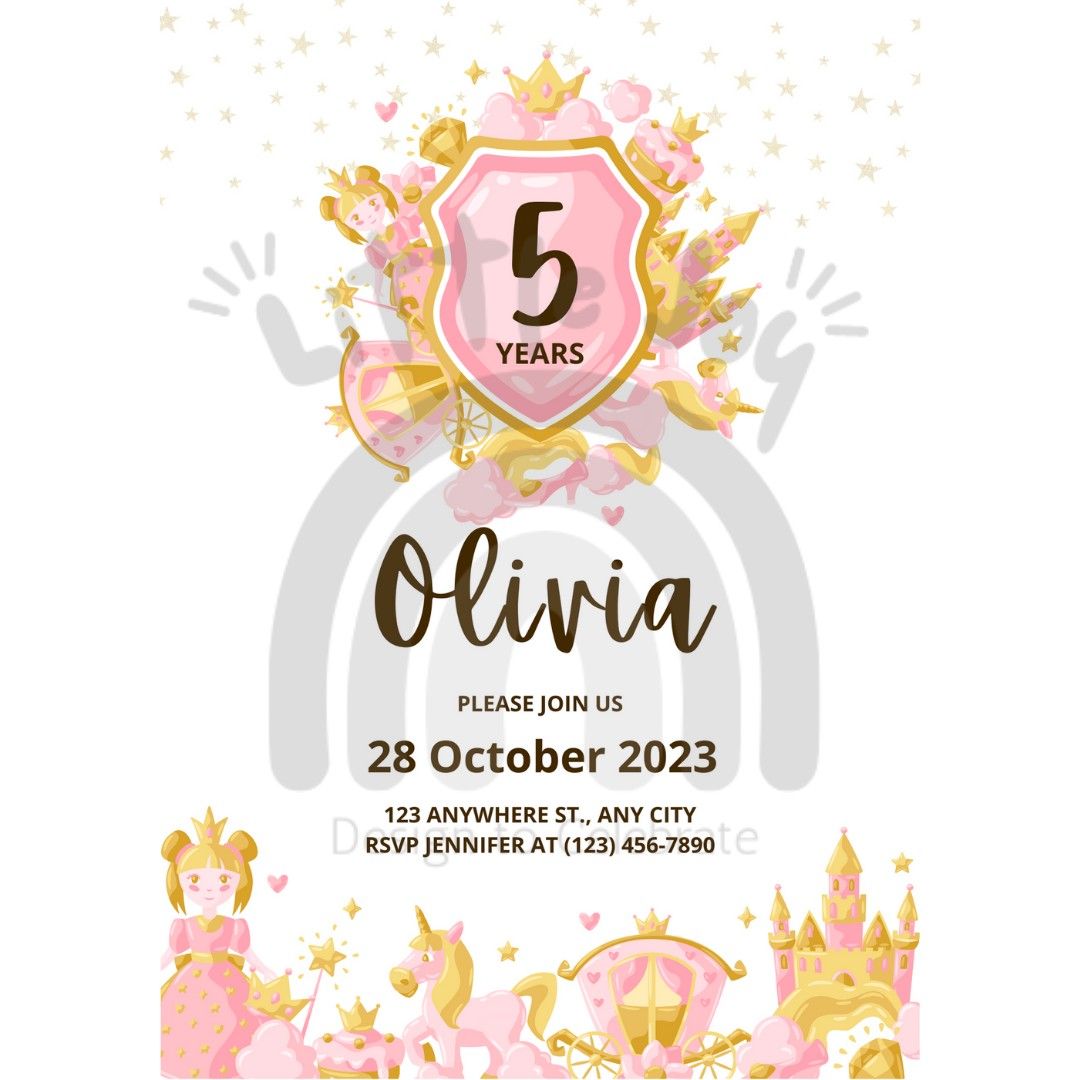 Hardcopy Birthday Invitation on Carousell